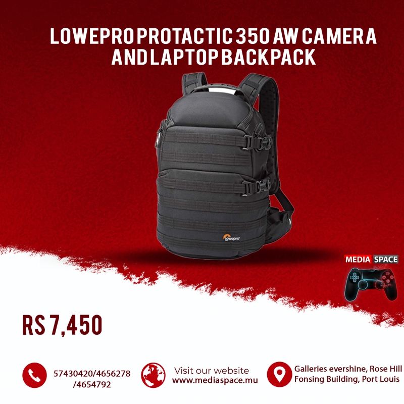 Lowepro ProTactic 350 AW Camera and Laptop Backpack - MediaSpace
