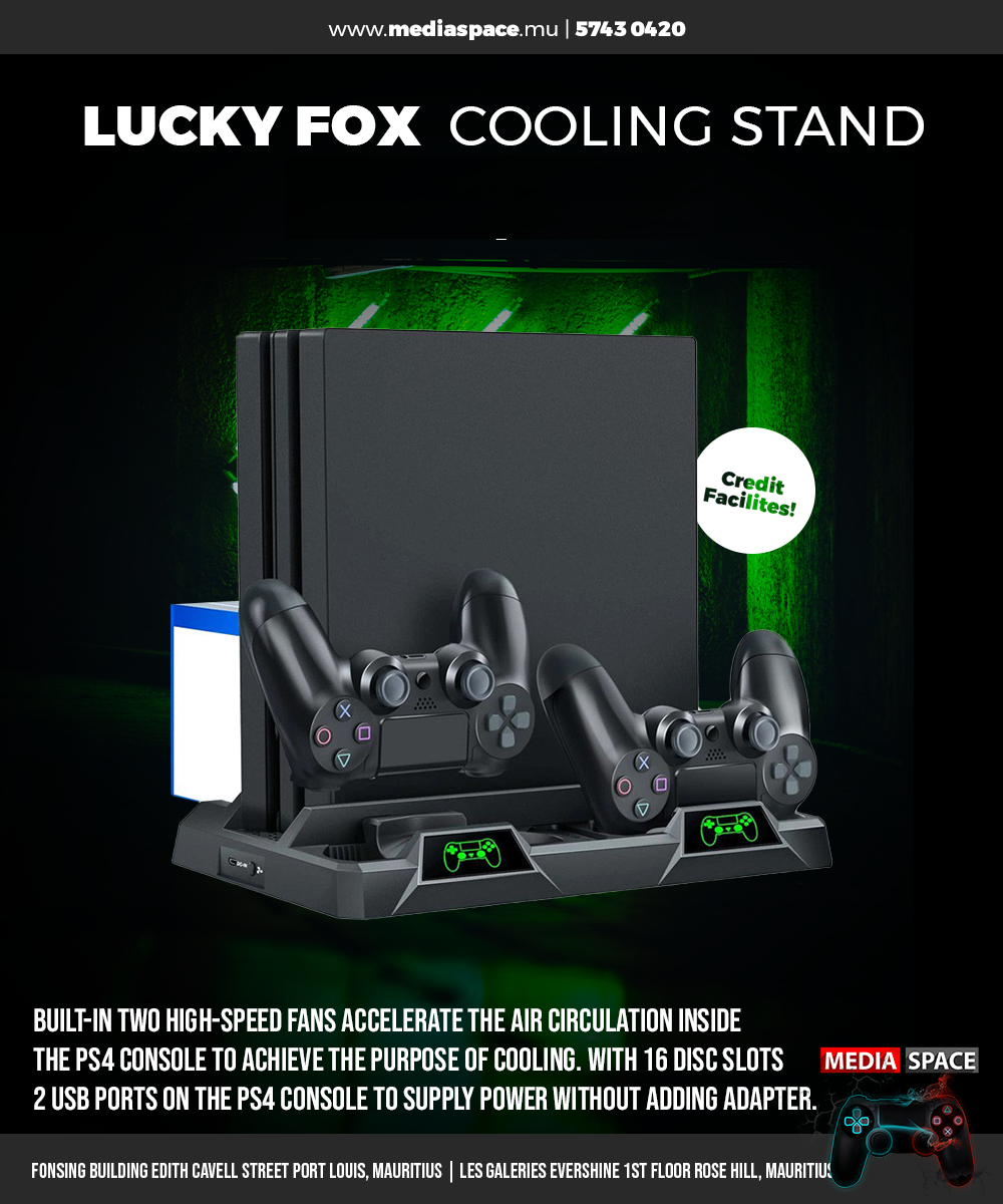Lucky fox p4 series multifunctional cooling stand - MediaSpace