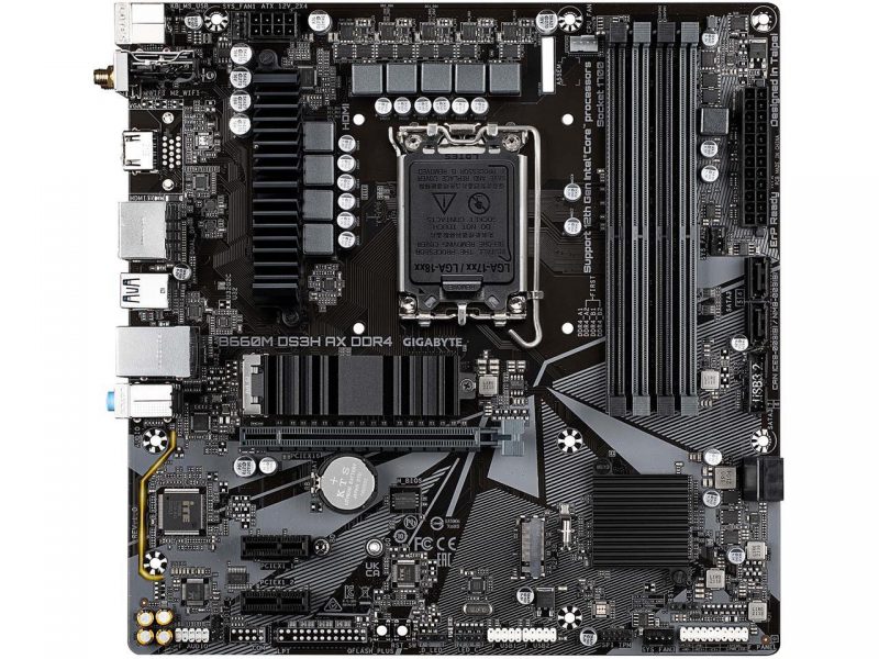 GIGABYTE B660M DS3H AX DDR4 B660 Intel LGA 1700 M-ATX Motherboard with ...