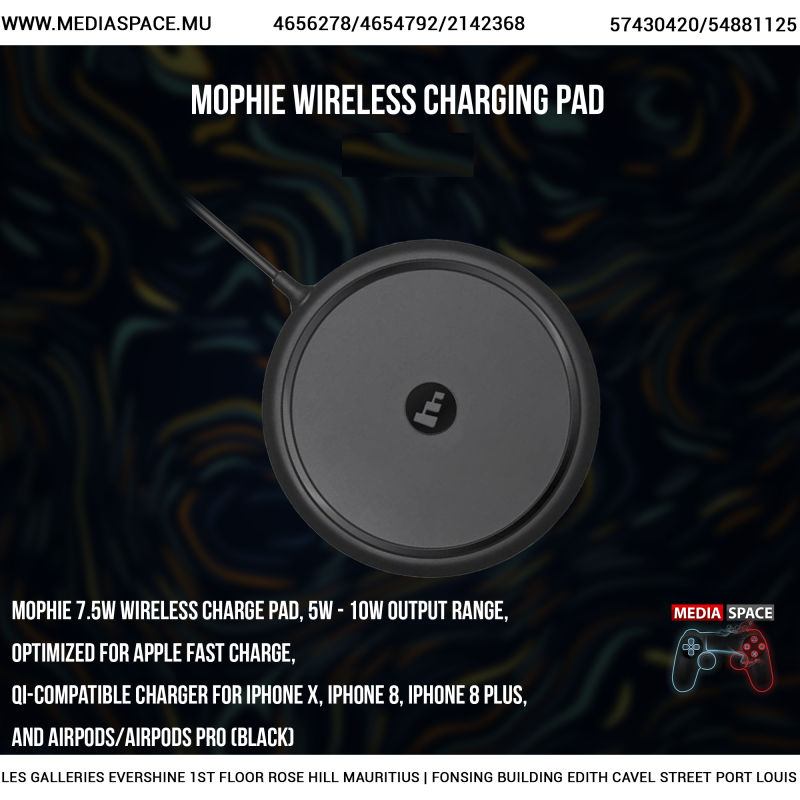 mophie 7.5W Wireless Charge Pad, 5W - 10W - MediaSpace