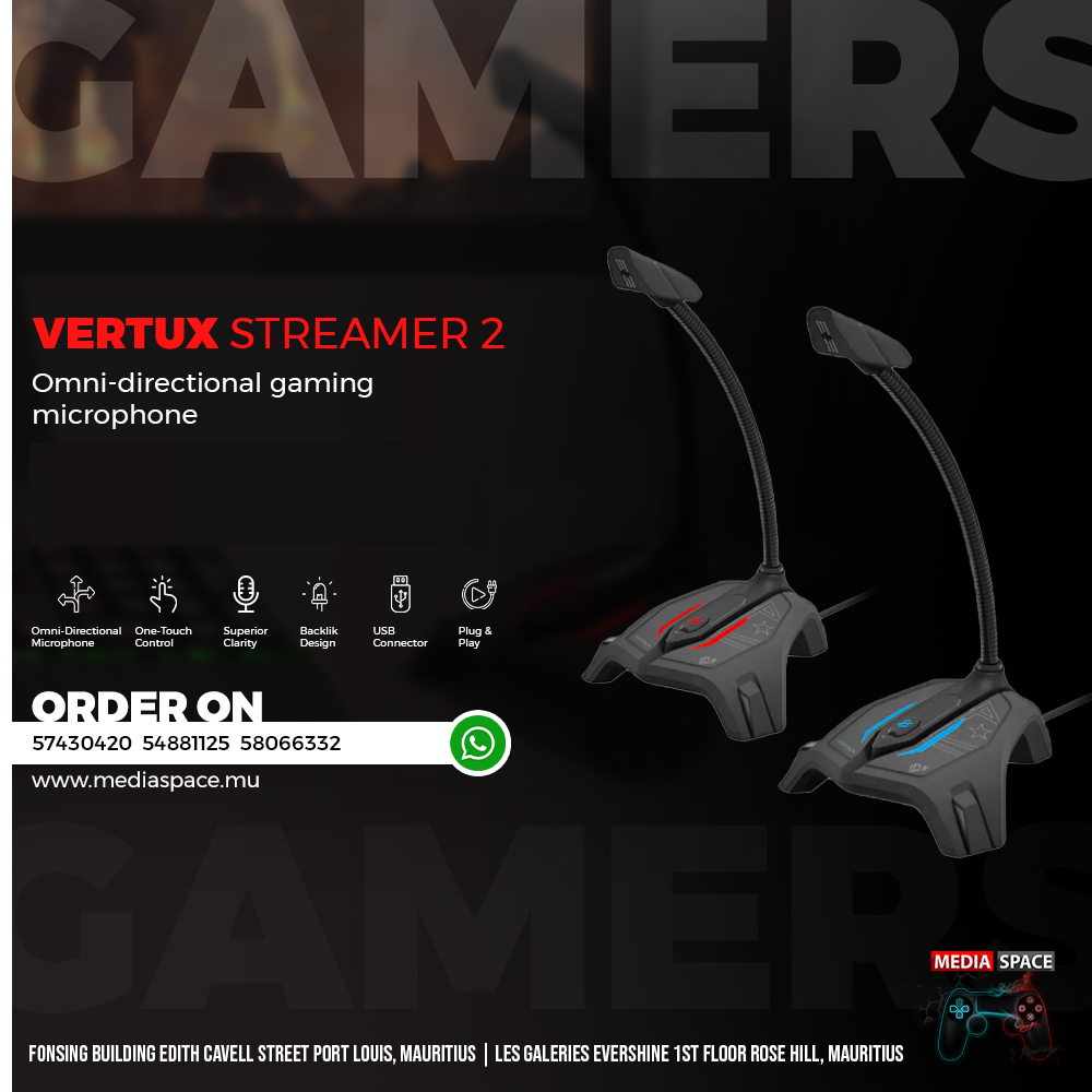 Vertux Gaming Streamer-2 - MediaSpace
