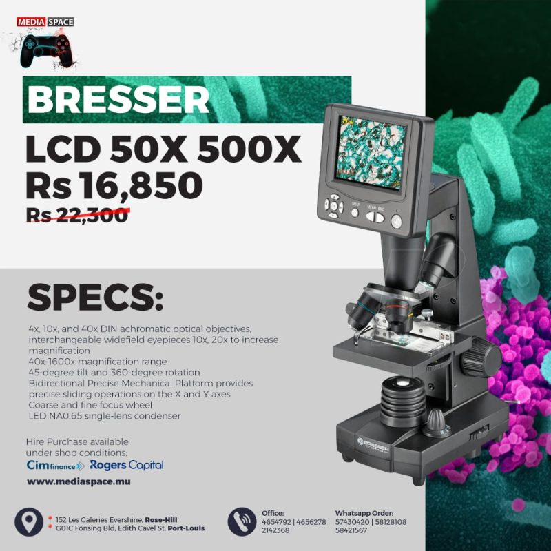 Bresser LCD-Microscope 8.9cm (3.5-Inch) - MediaSpace