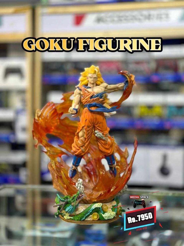 Dragon Ball Super Saiyan III Son Goku Statue Figure GK 44cm Light Up ...