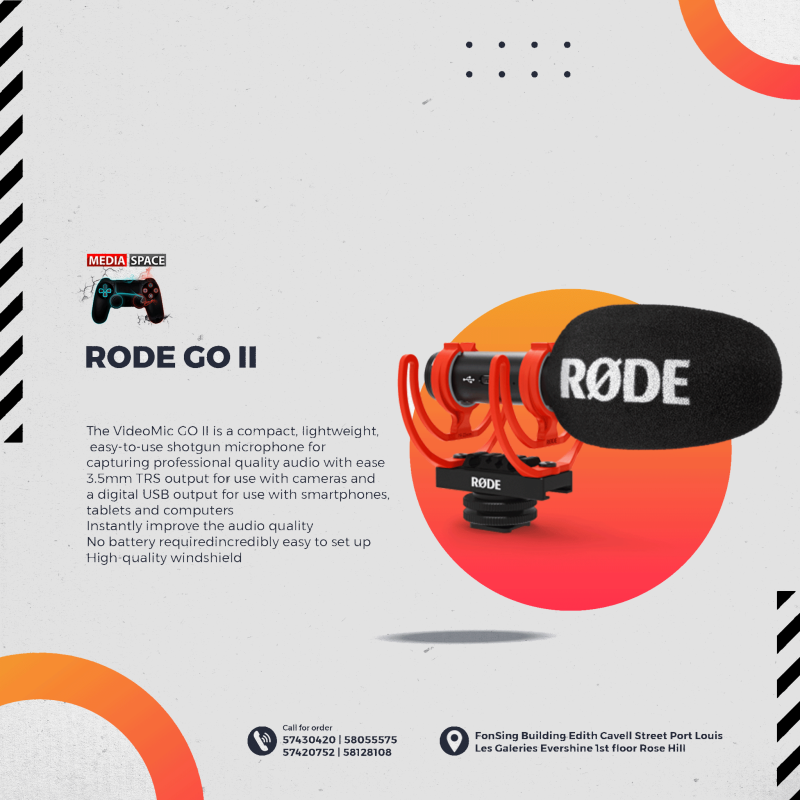 Rode VideoMic GO II Camera-Mount Lightweight Directional Microphone ...