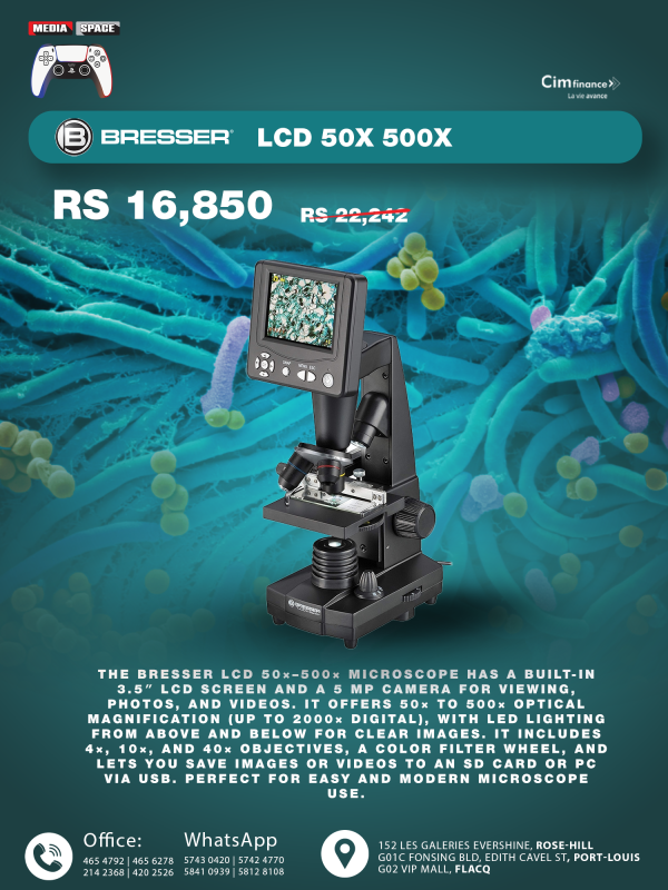 Bresser LCD-Microscope 8.9cm (3.5-Inch) - MediaSpace