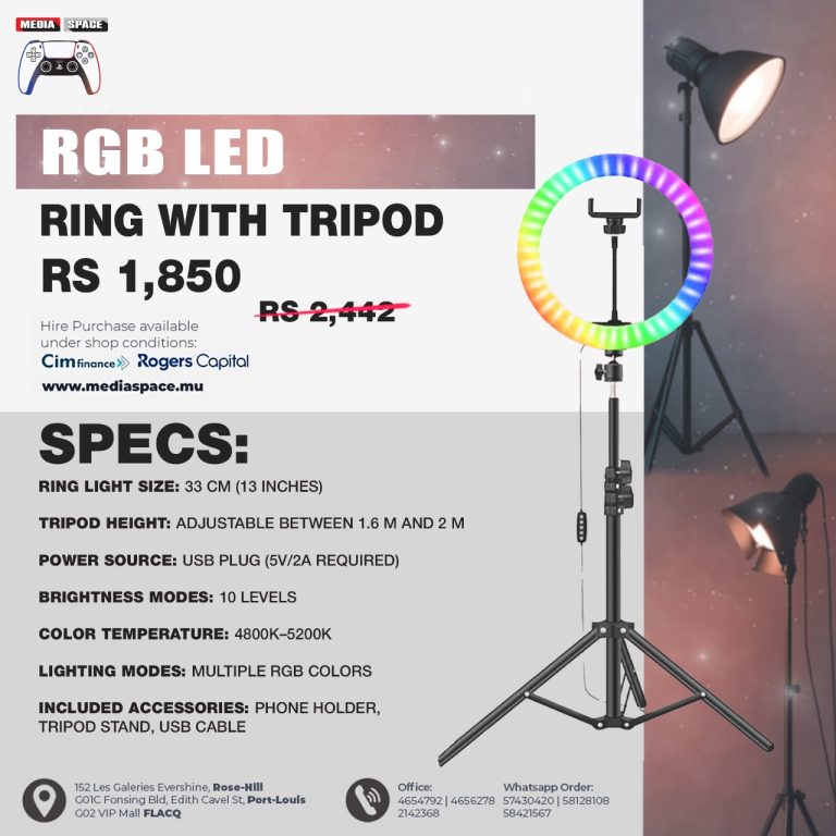 RGB Ring Light With 2m 1.6m Tripod USB Colorful Photography Light With ...