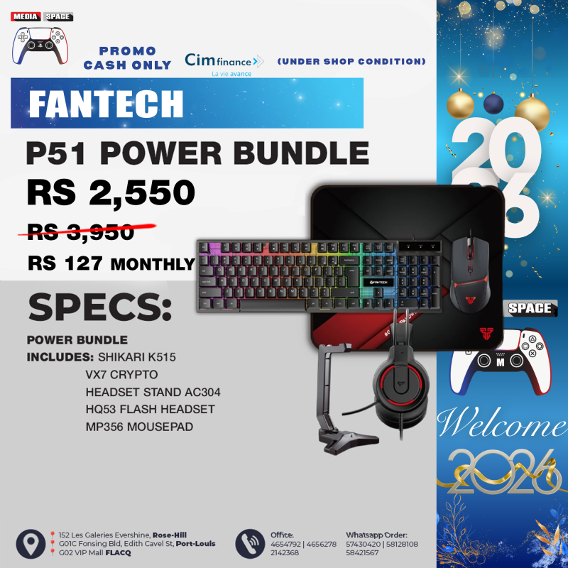 FANTECH P51 Power Bundle Gaming Keyboard and Mouse Combo - MediaSpace