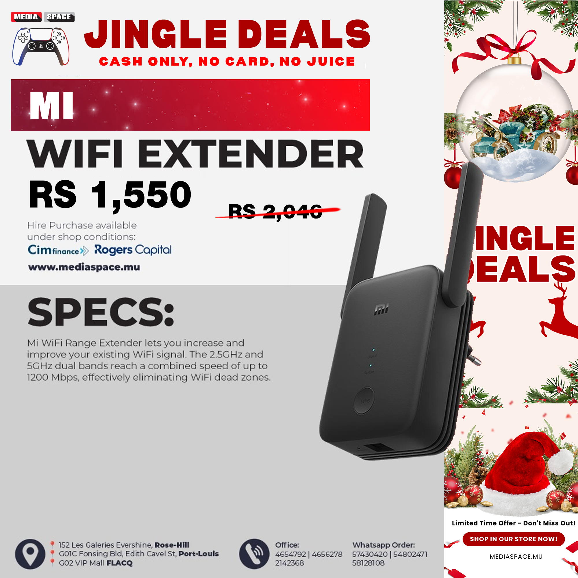 Mi WiFi Range Extender AC1200 - MediaSpace