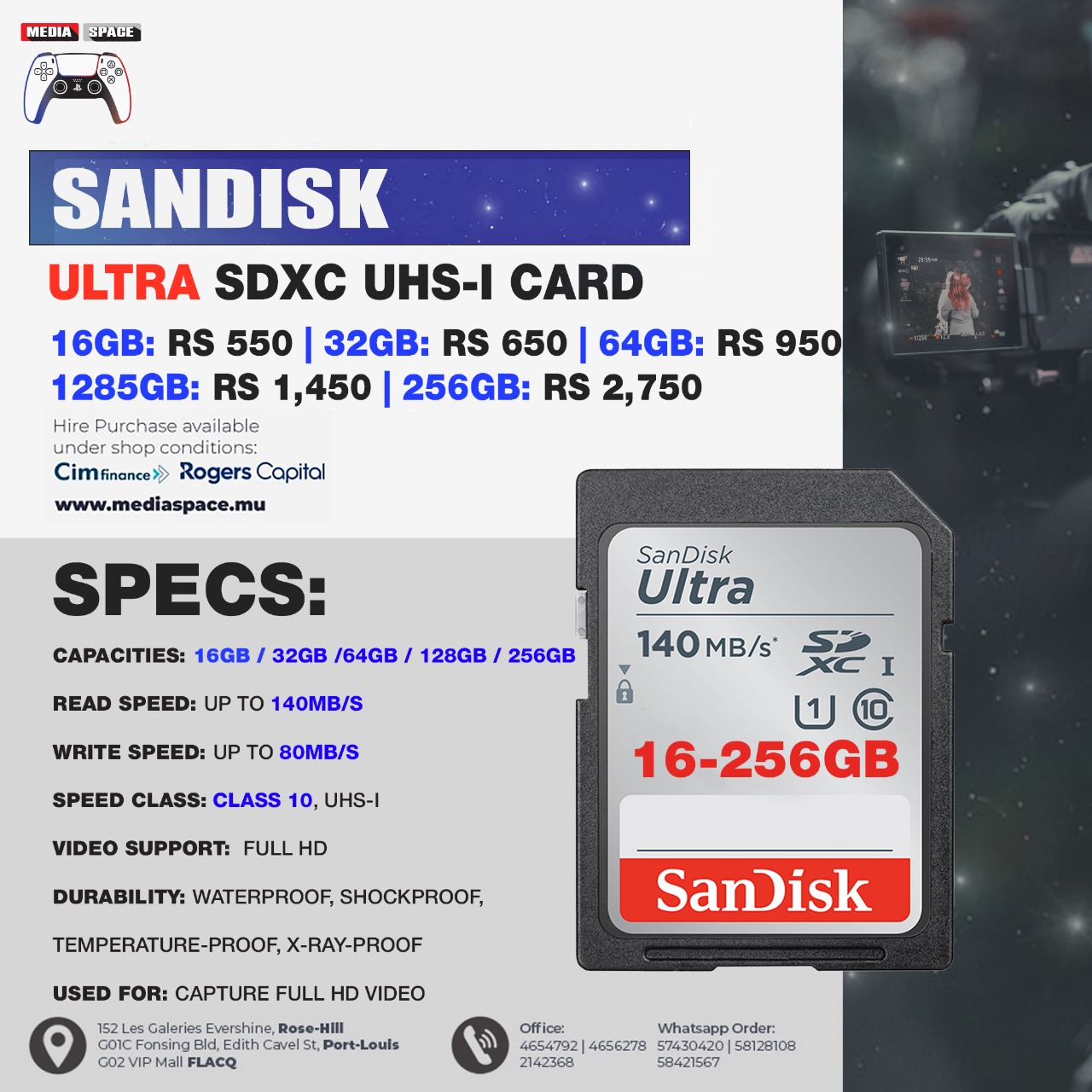 SanDisk Ultra SD Card Memory Card 16GB 32GB 64GB 128GB 256GB 512GB ...